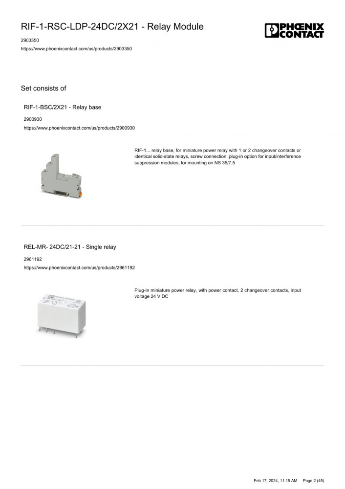 Phoenix Contact 2903350 datasheet page 2