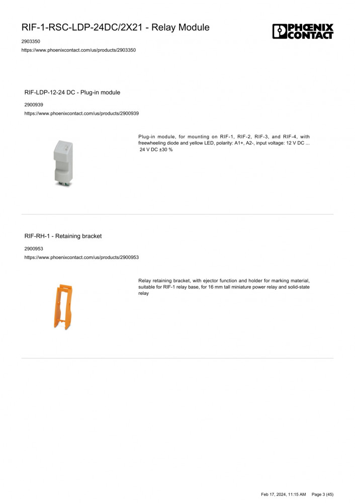 Phoenix Contact 2903350 datasheet page 3