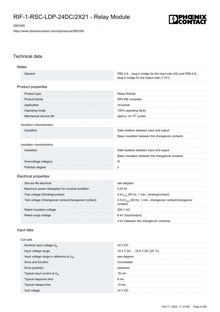 Phoenix Contact 2903350 datasheet page 4