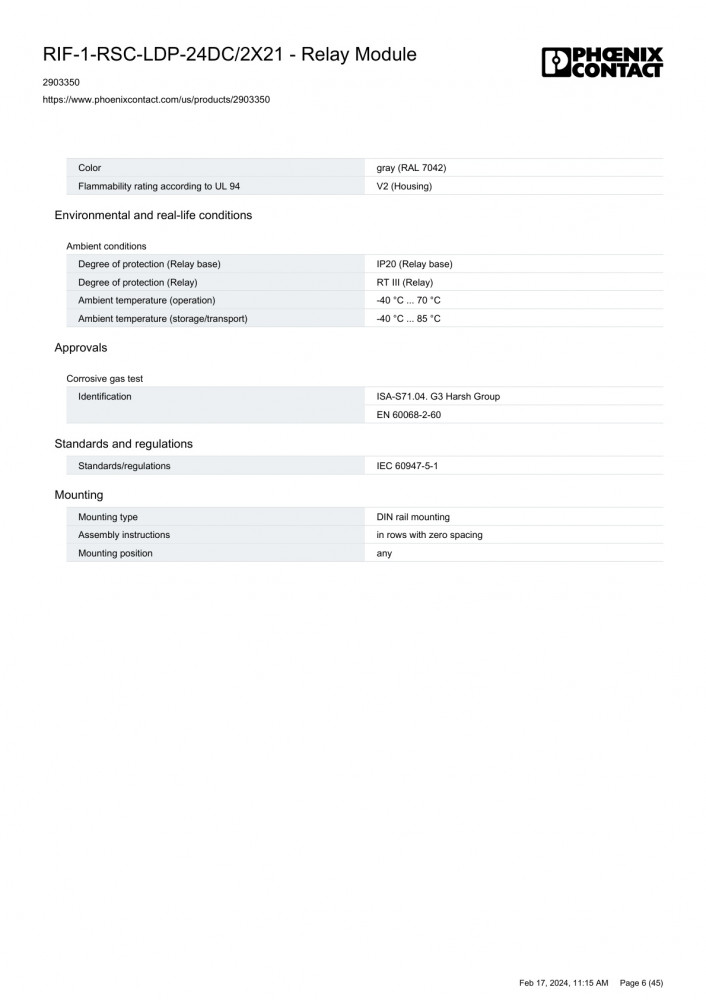 Phoenix Contact 2903350 datasheet page 6