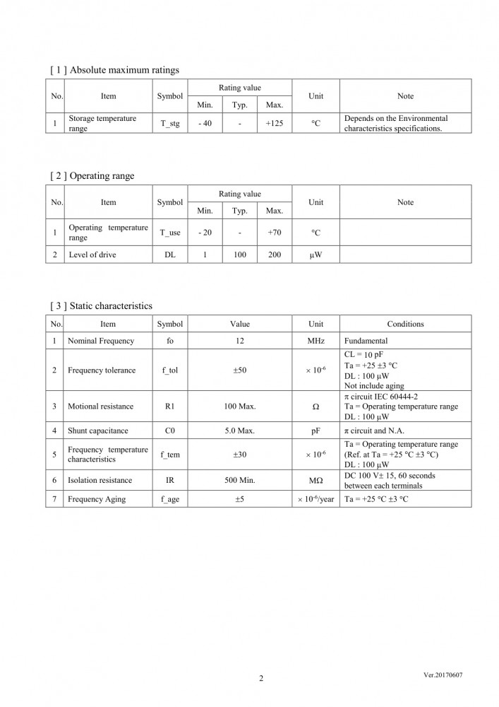 EPSON FA-238V specification page 3