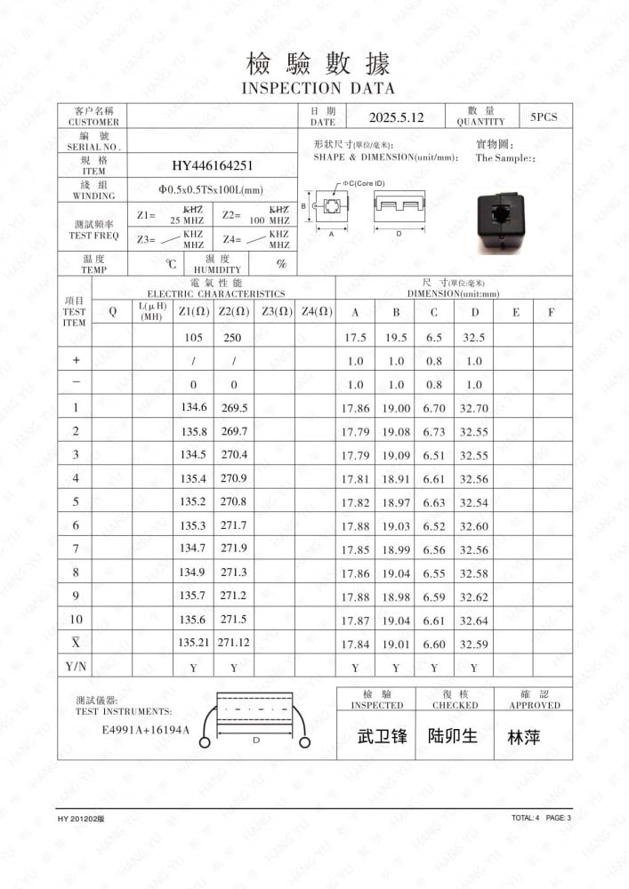 HY446164251 specification page 3