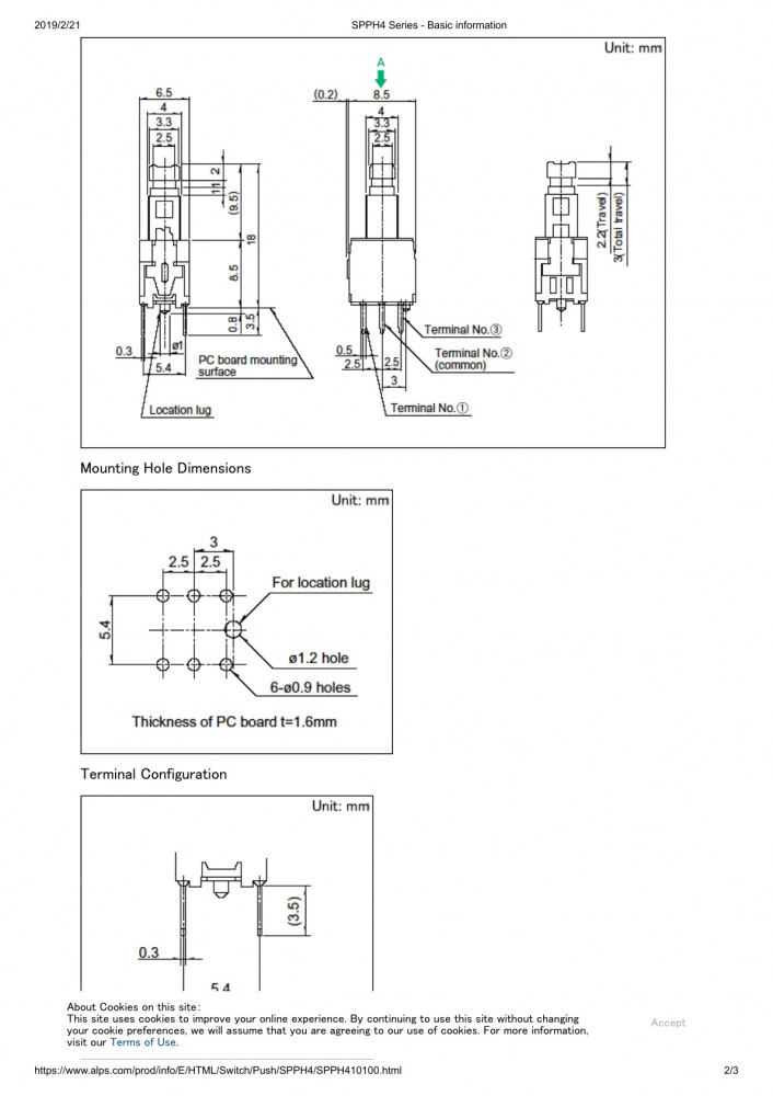 SPPH410100 technical document page 2
