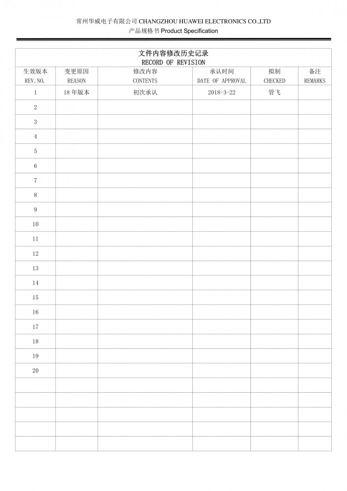 VZ1H010MB054000CE0 specification page 2