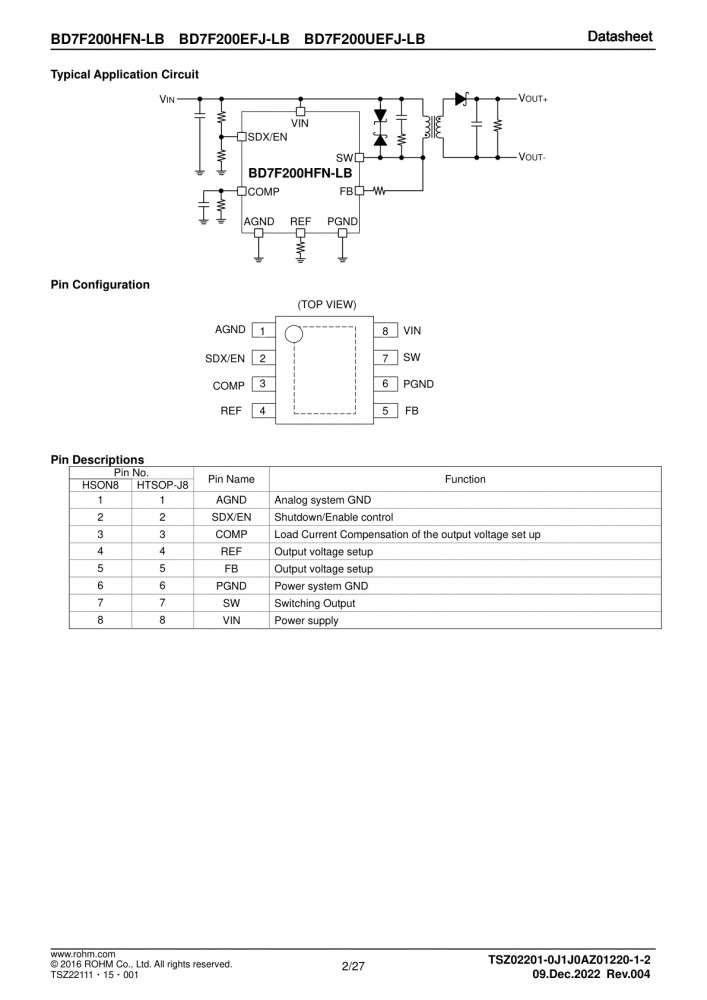 BD7F200HFN-LB datasheet page 2