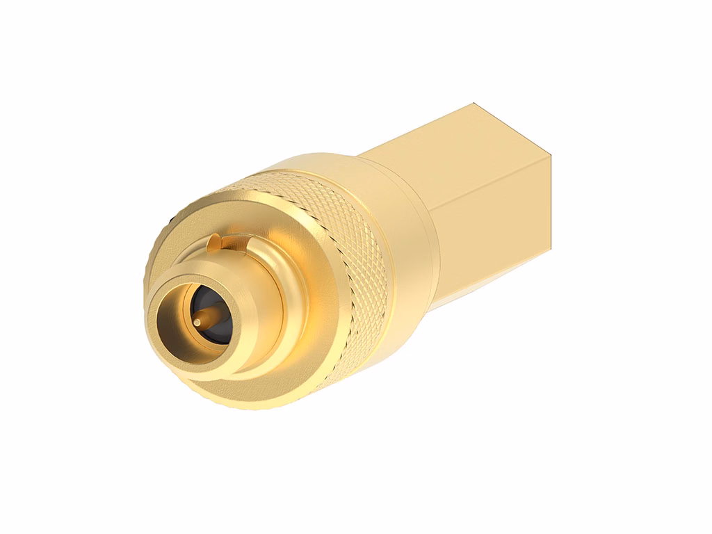 MMCX Plug, Straight, Crimp, RG-174, RG-188 and RG-316 Cable, Brass Body, Gold (Au) Plated, IP69K, Bag, 50 Ohms for sale