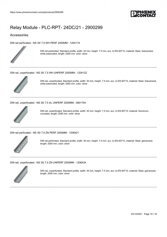 Phoenix Contact 2900299 technical document page 10