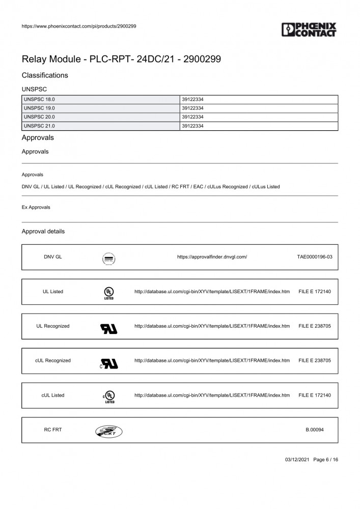 Phoenix Contact 2900299 technical document page 6