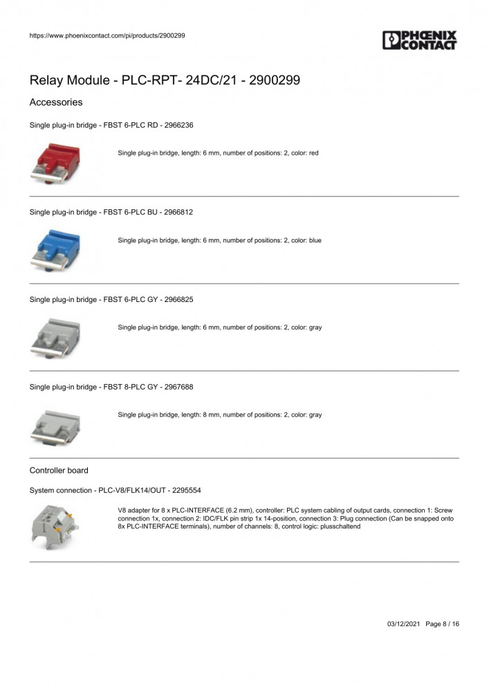 Phoenix Contact 2900299 technical document page 8