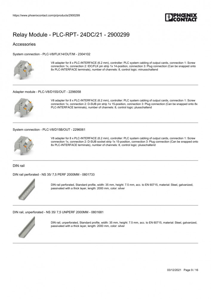 Phoenix Contact 2900299 technical document page 9