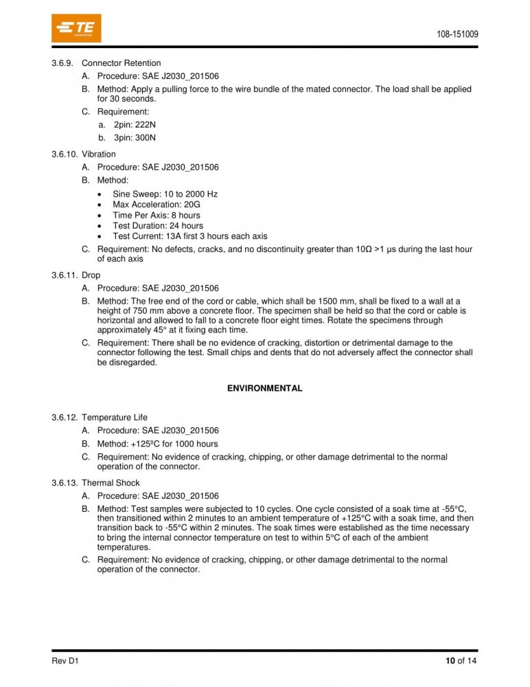 DEUTSCH DT Series specification page 10