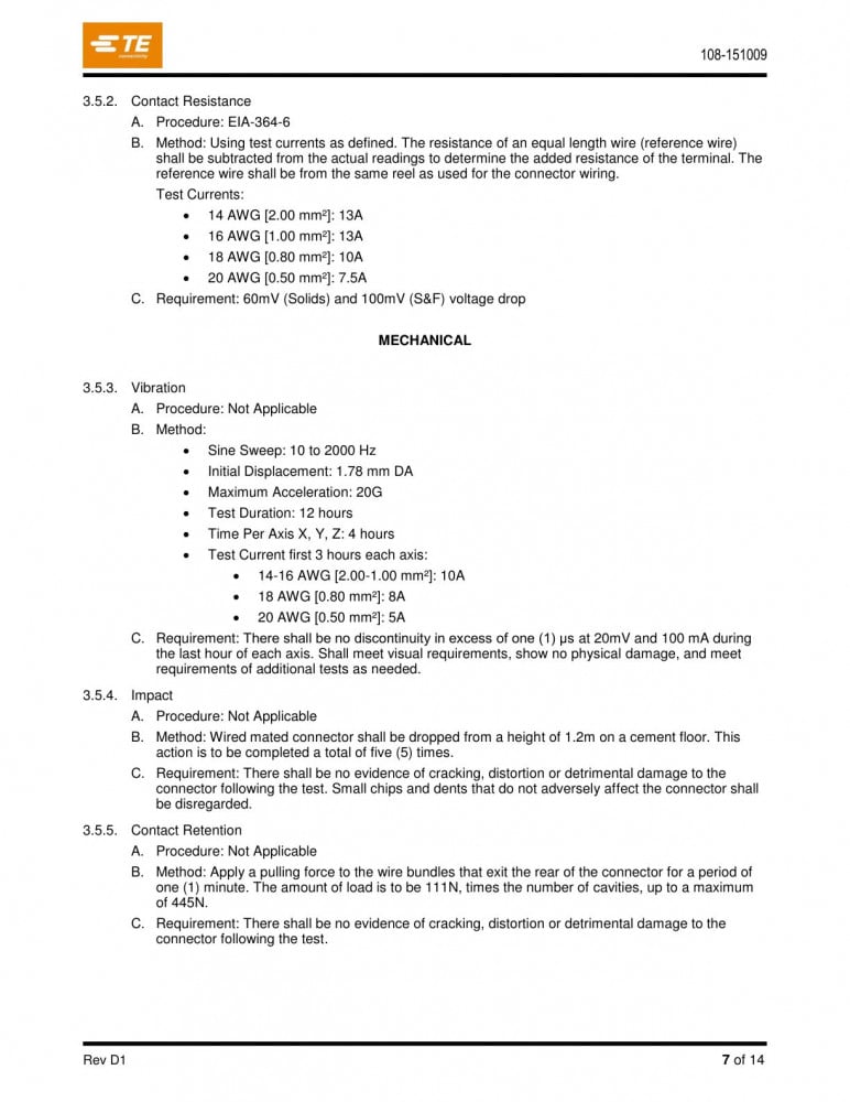 DEUTSCH DT Series specification page 7