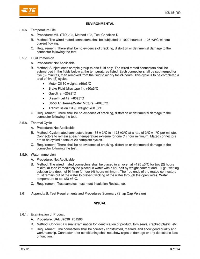 DEUTSCH DT Series specification page 8