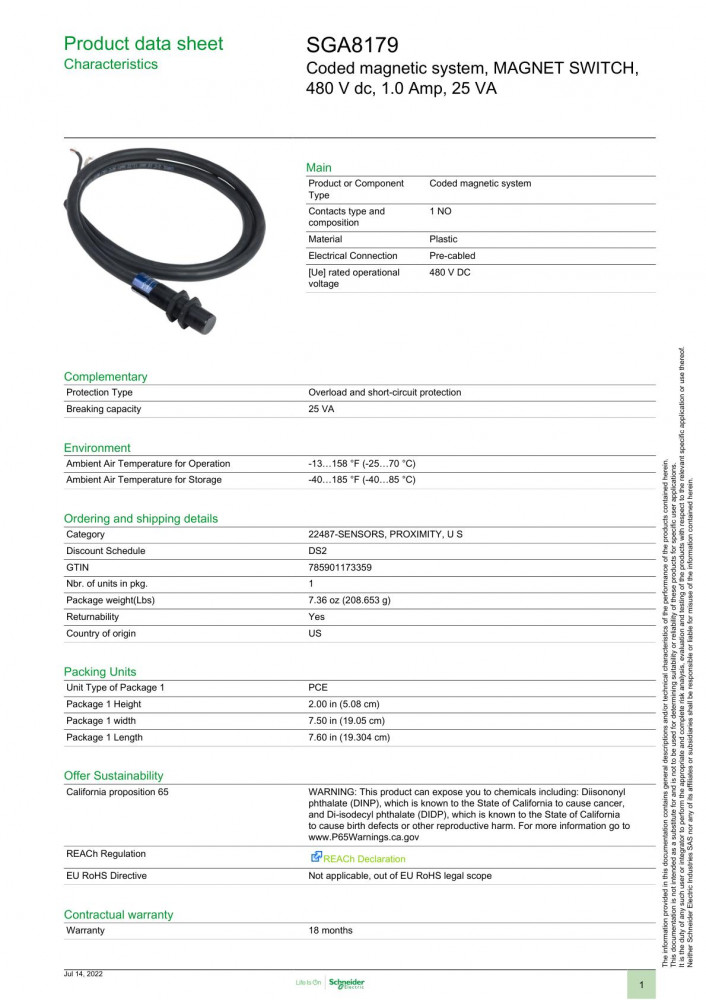 SGA8179 technical document preview