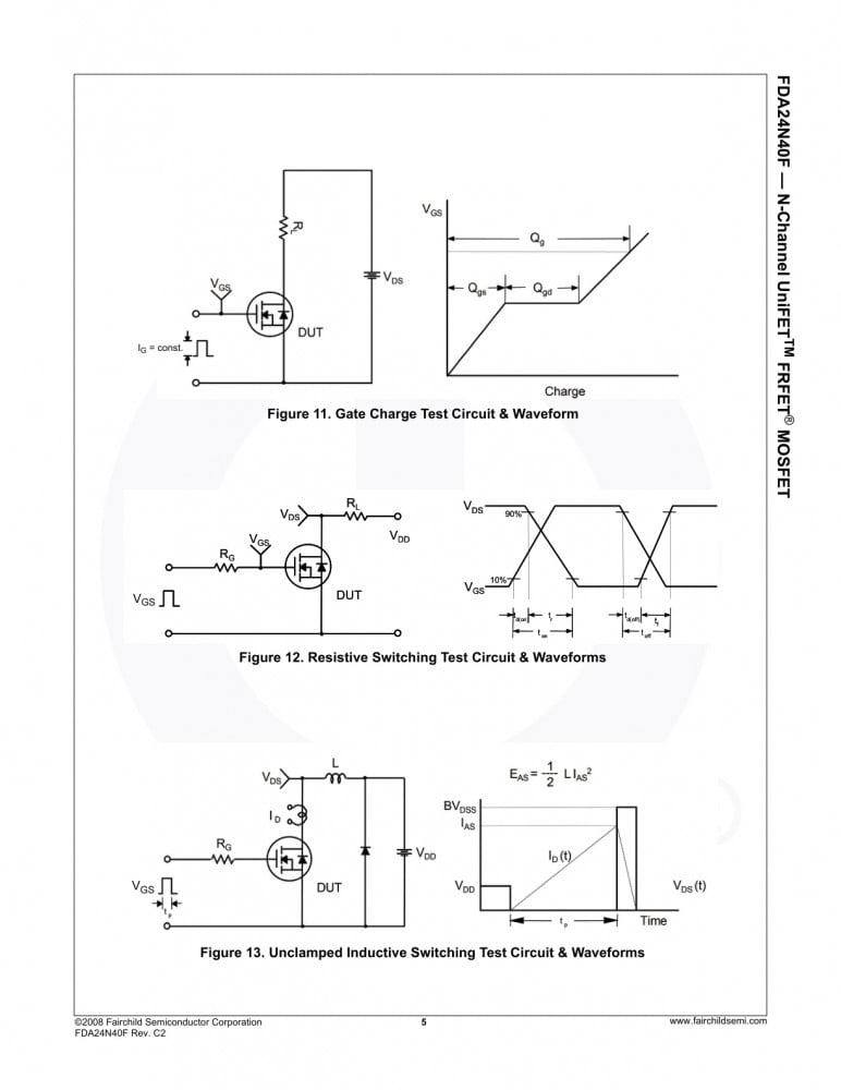 FDA24N40F datasheet page 6