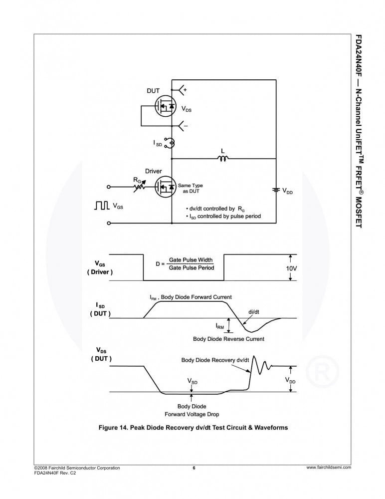 FDA24N40F datasheet page 7
