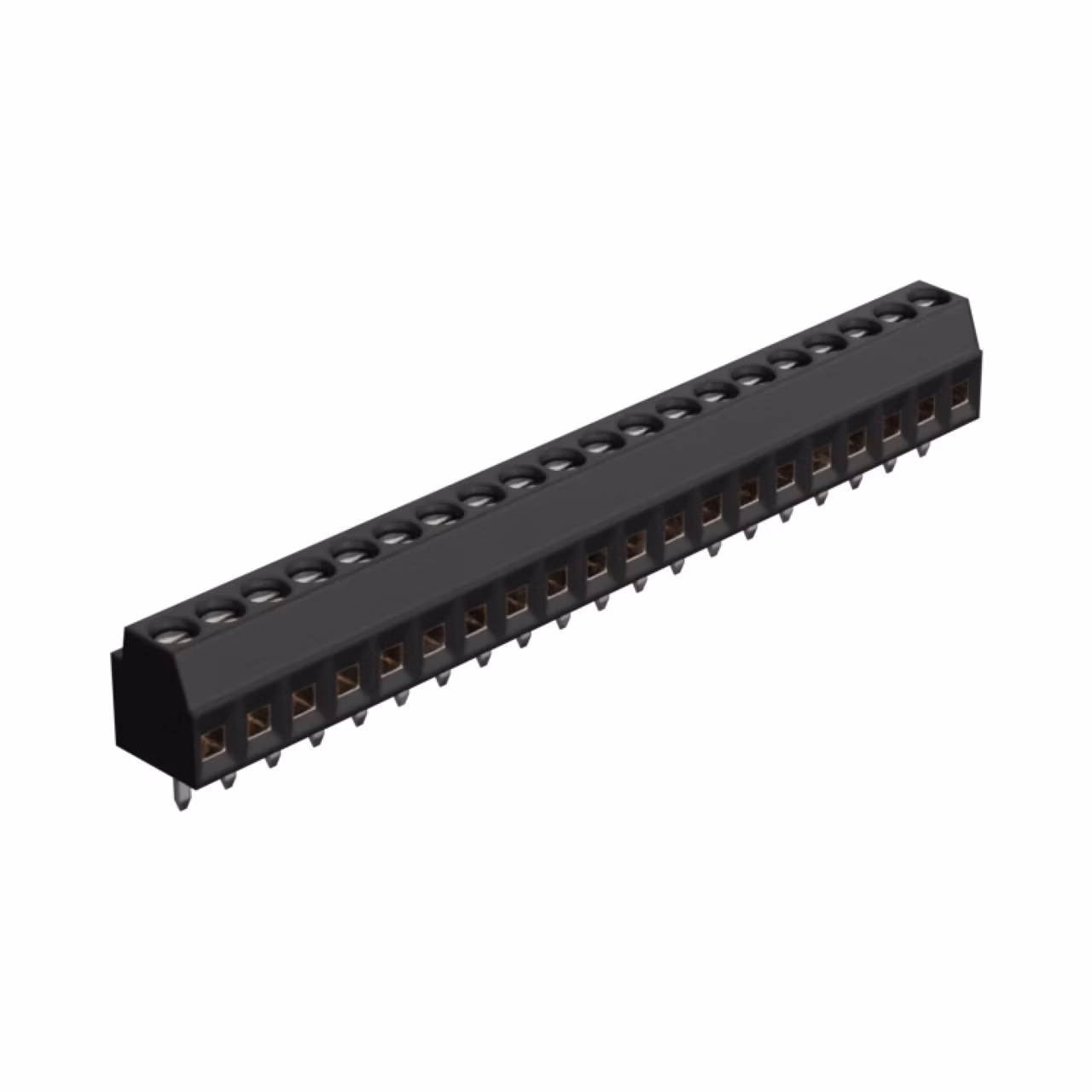 3.50mm Pitch Beau Eurostyle Fixed Mount PCB Terminal Block, 20 Circuits for sale