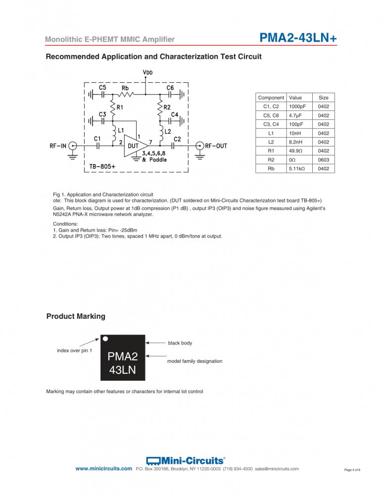 PMA2-43LN+ datasheet page 4
