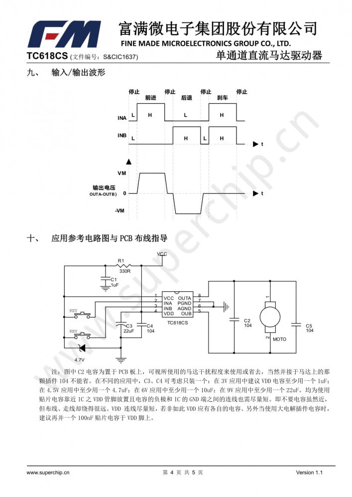 TC618CS datasheet page 4