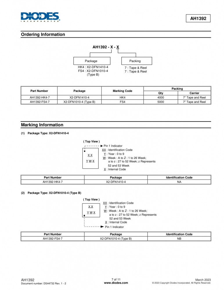 AH1392 datasheet page 7