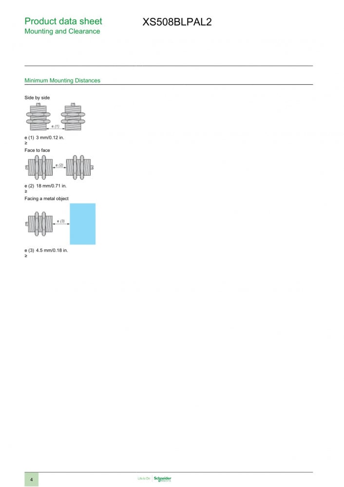 XS508BLPAL2 technical document page 4