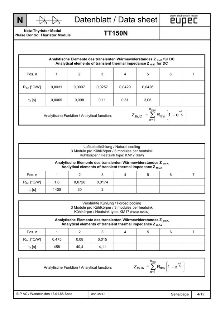TD150N26KOF datasheet page 4
