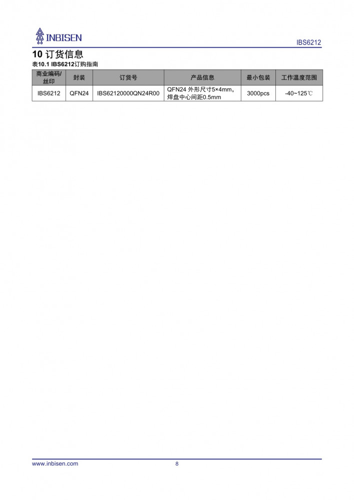 IBS6212 technical document page 8