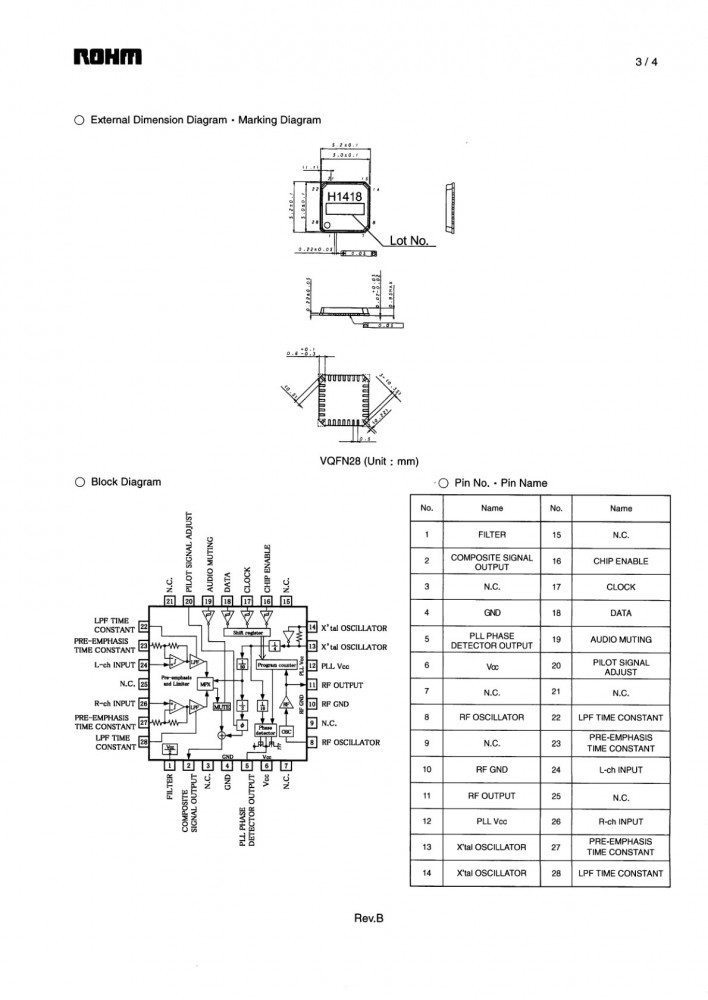 BH1418KN-E2 technical document page 3