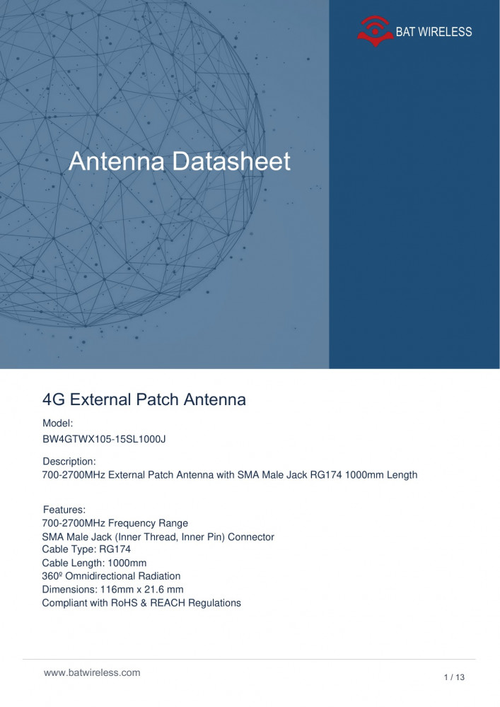 BW4GTWX105-15SL1000J datasheet page 1