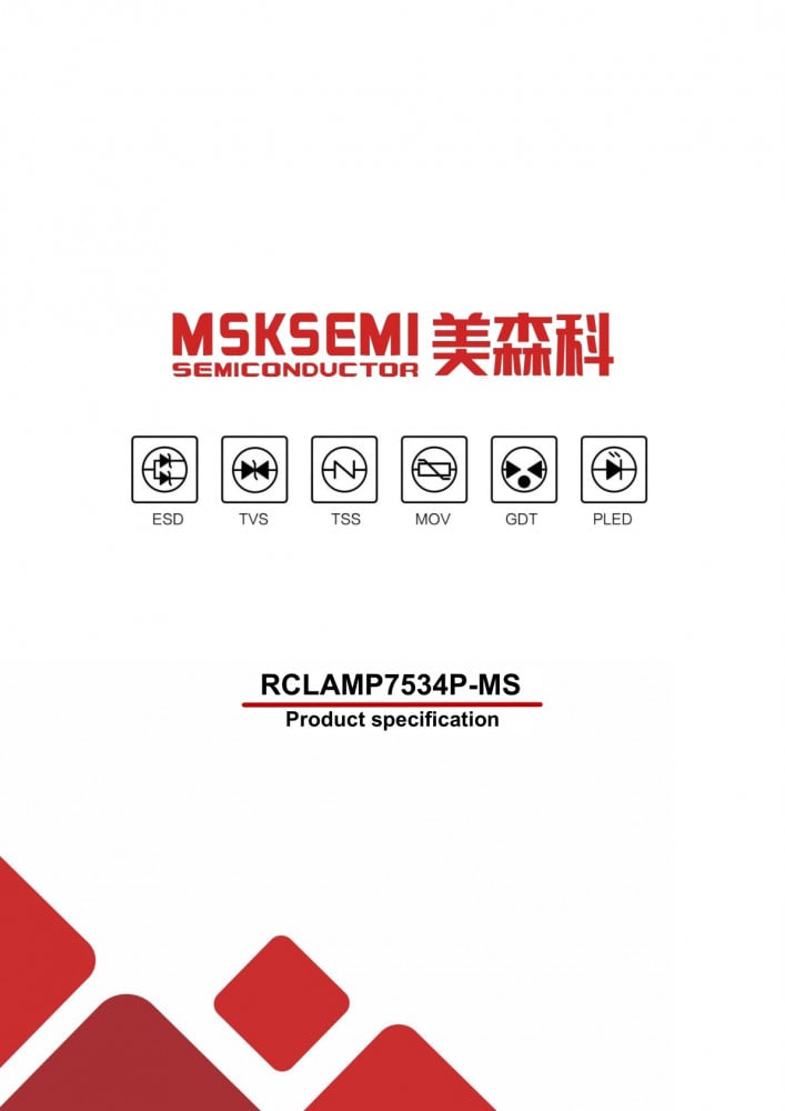 RCLAMP7534P-MS datasheet page 1
