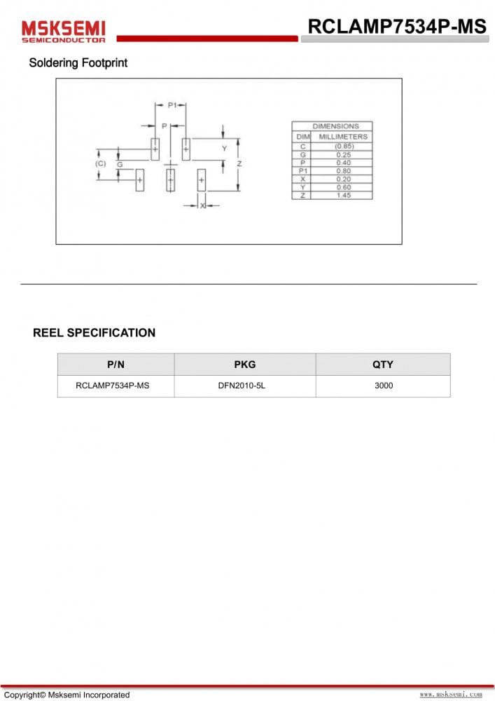 RCLAMP7534P-MS datasheet page 6