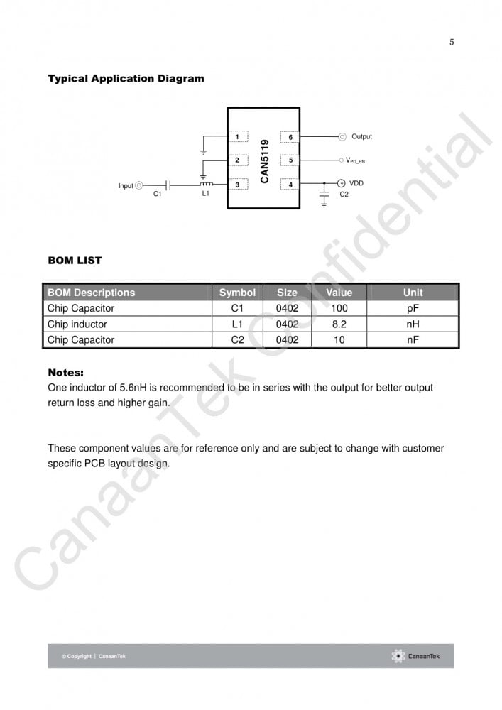 CAN5119 datasheet page 5