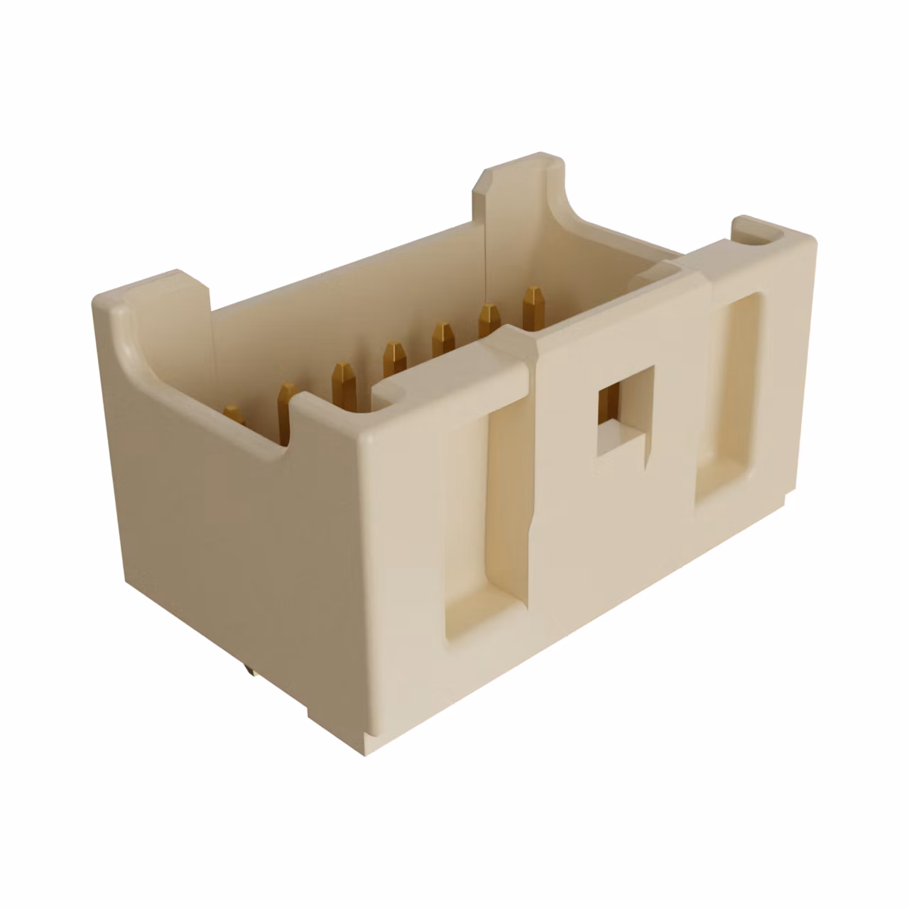 MicroClasp Vertical Header, 2.00mm Pitch, Dual Row, Through Hole, Gold Flash (Au) Plating, 16 Circuits, without PCB Locator