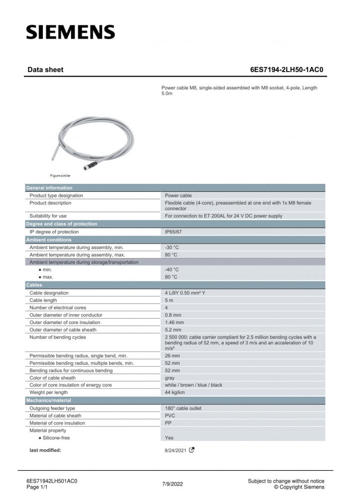 SIEMENS 6ES71942LH501AC0 technical document image