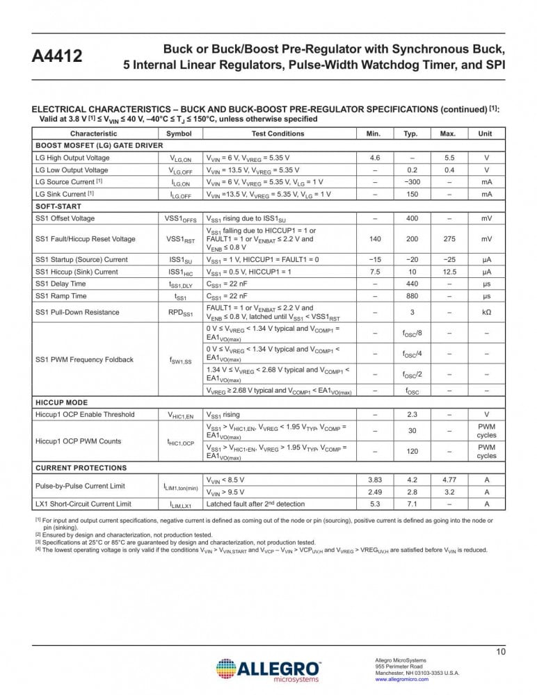 A4412 datasheet page 10