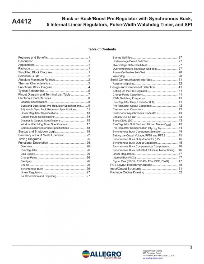 A4412 datasheet page 3