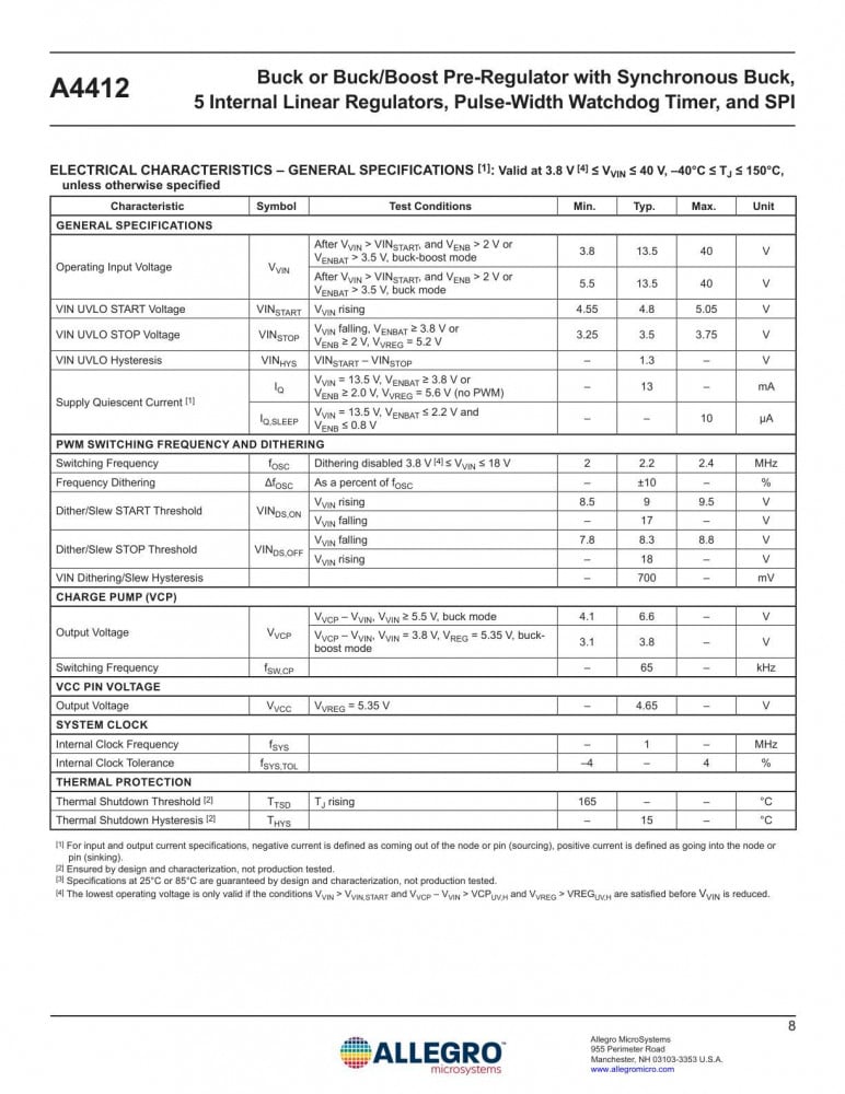 A4412 datasheet page 8