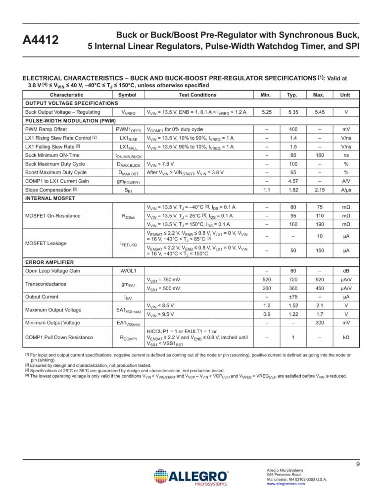 A4412 datasheet page 9