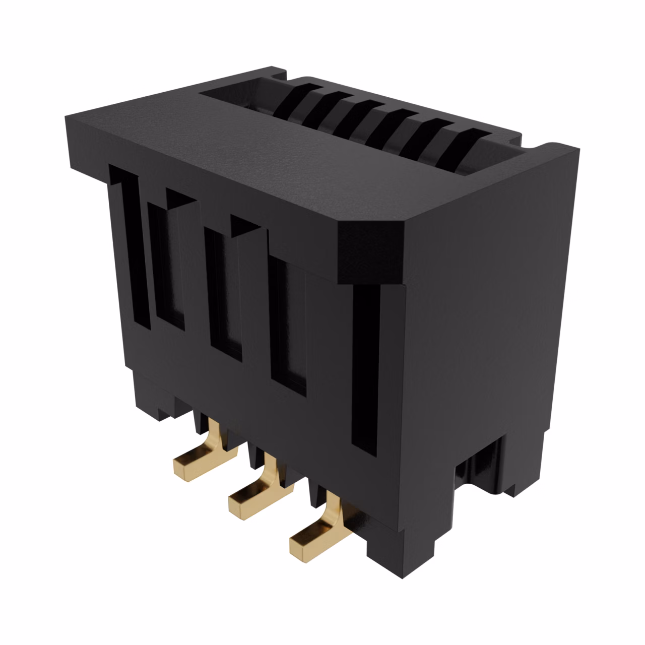 Easy-On FFC/FPC Connector, 0.50mm Pitch, Surface Mount, Vertical, Non-ZIF, Standard Footprint, Gold Plating, Black, 6 Circuits for sale