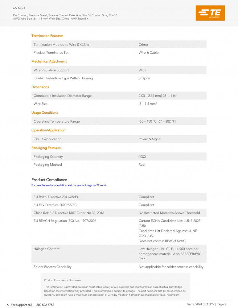66098-1 technical document page 2
