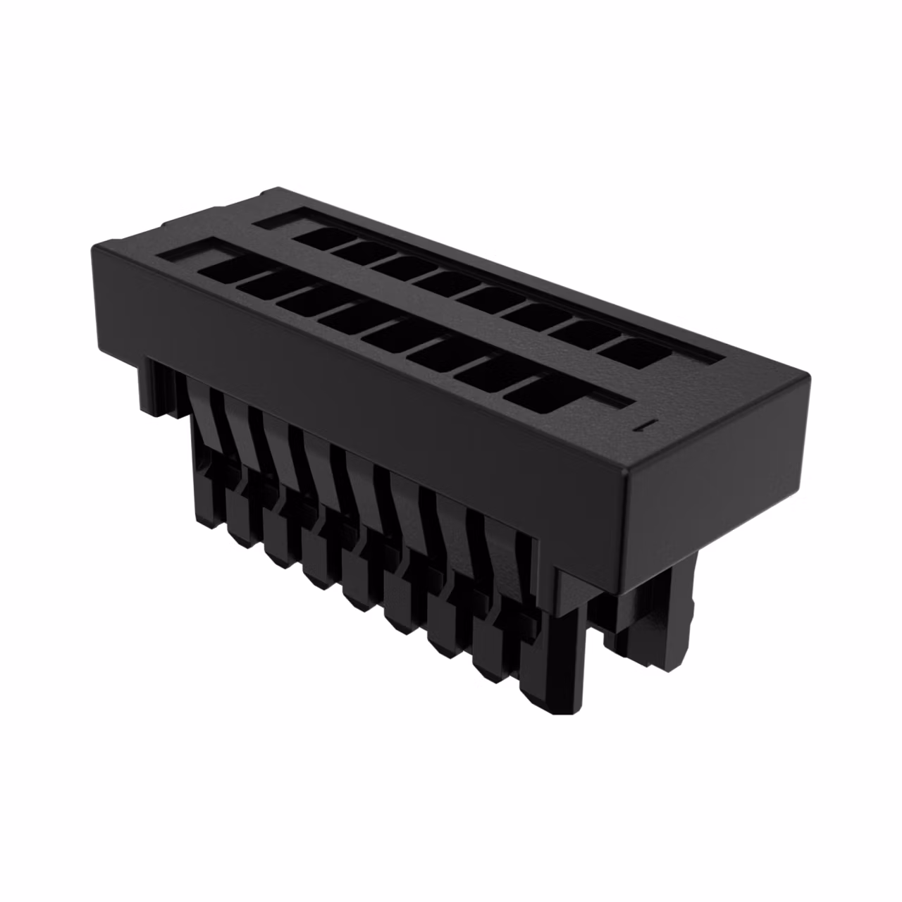 Zero-Hachi Receptacle Housing, 0.80mm Pitch, Dual Row, Friction Lock, 16 Circuits, Black for sale