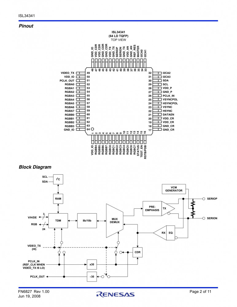 ISL34341INZ datasheet page 2
