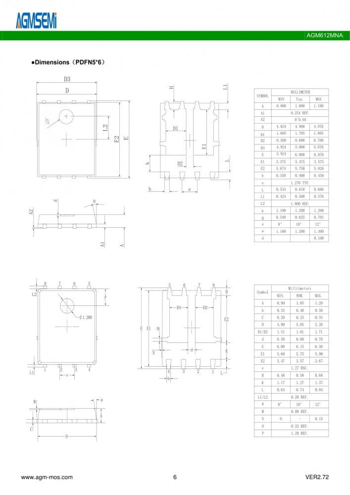 AGM612MNA datasheet page 6