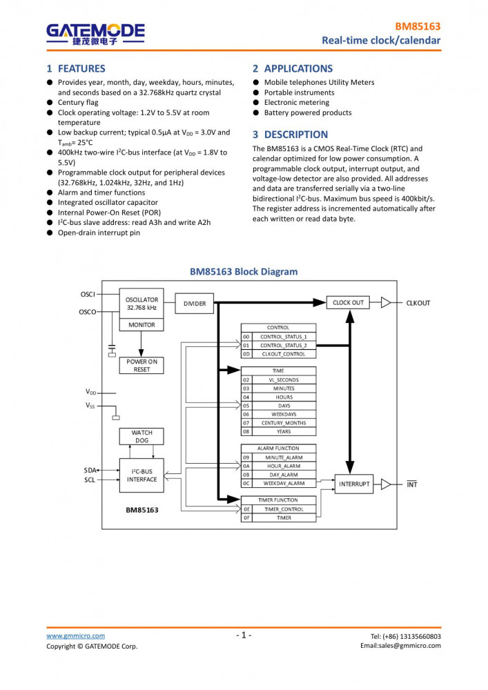BM85163ESA datasheet page 1
