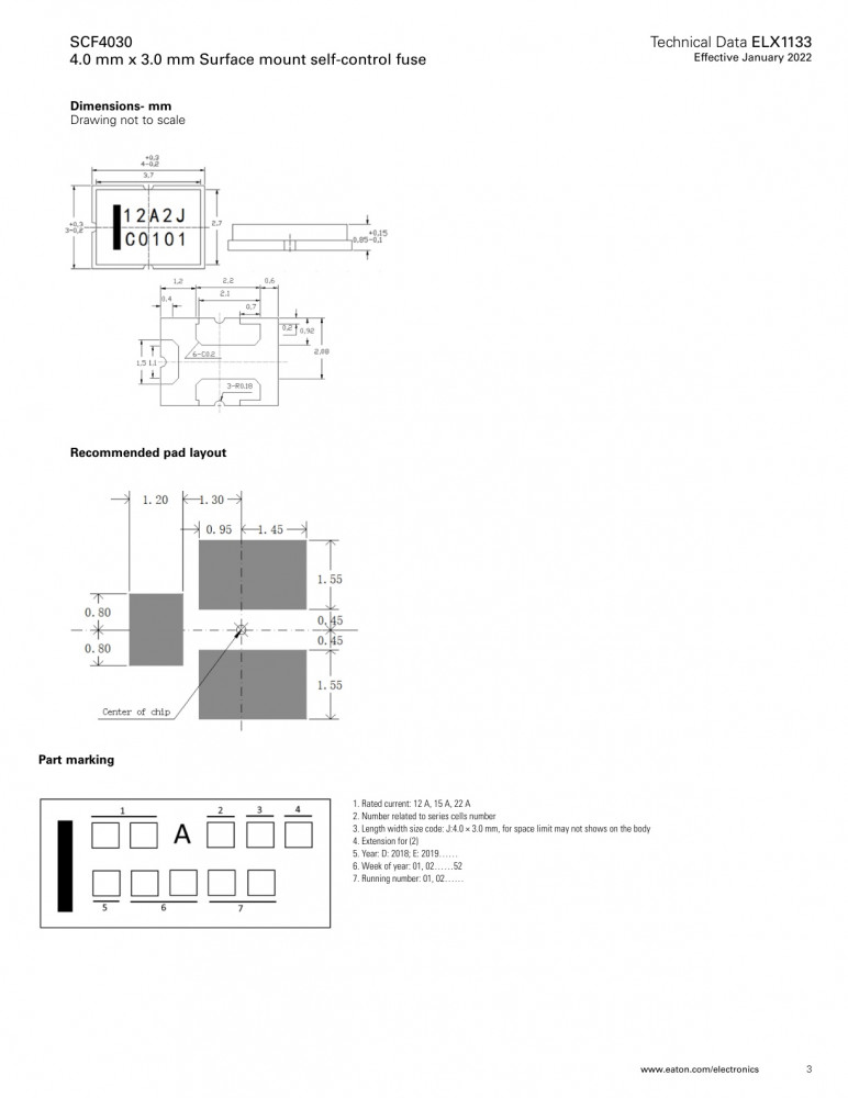 EATON SCF4030 technical document page 3
