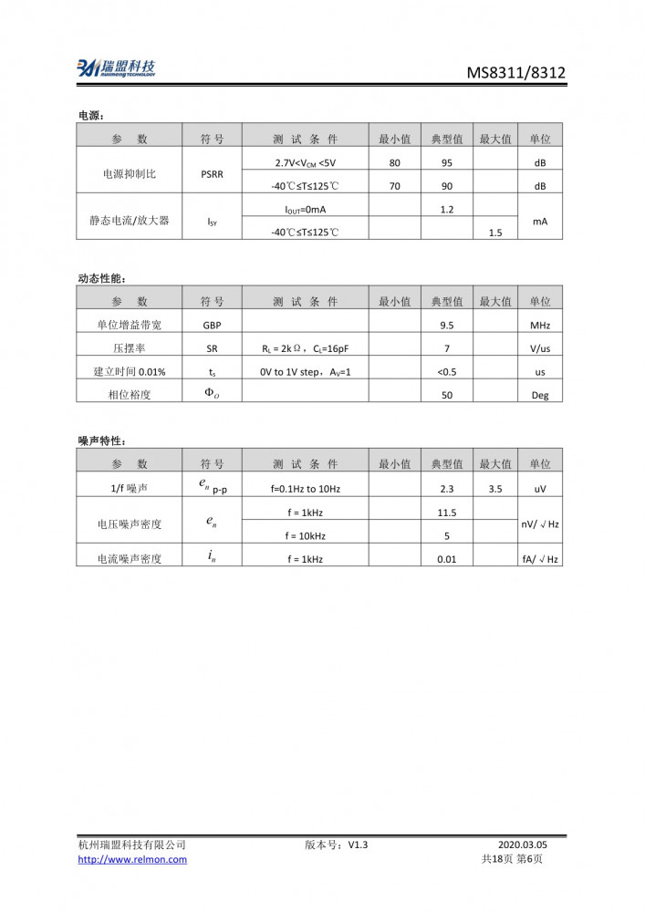 MS8312 datasheet page 6