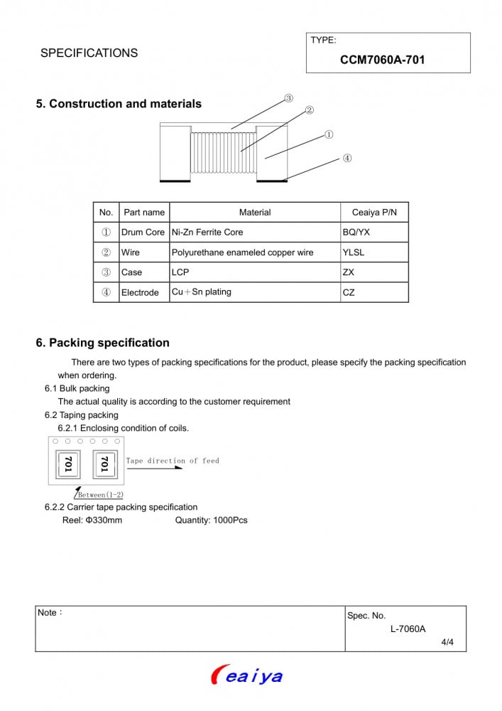 CCM7060A-701 specification page 5