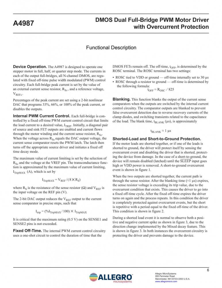 A4987 datasheet page 6