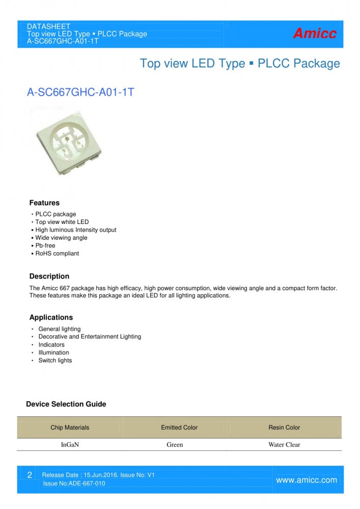 A-SC667GHC-A01-1T datasheet page 2