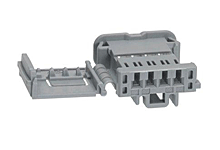 NSCC Single Part, Unsealed, 1.50mm, Female Housing, 3.33mm Pitch NSCC, Wire-to-Wire, 4 Circuits, Gray for sale